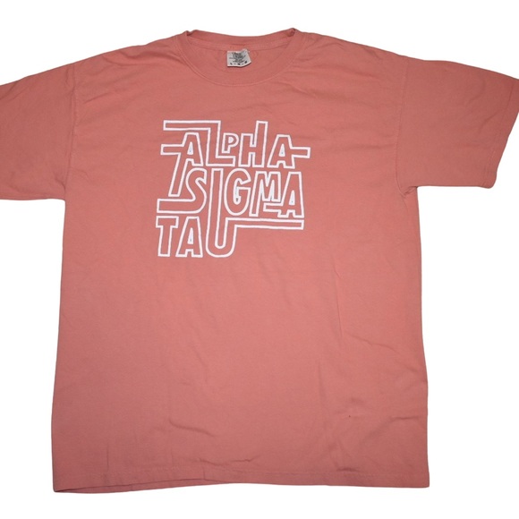 Comfort Colors | Tops | Retro Alpha Sigma Tau Ast Shirt | Poshmark